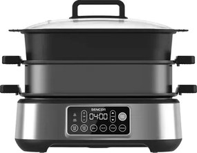 SENCOR SPR 6300BK černá / Multifunkční pomalý hrnec a gril / 1360W / 6