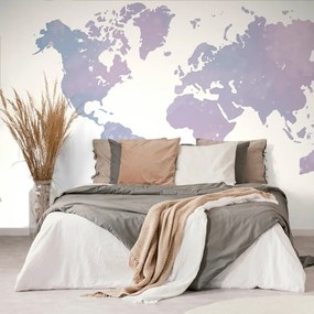 Samolepící tapeta nádherná mapa světa - 150x100 cm