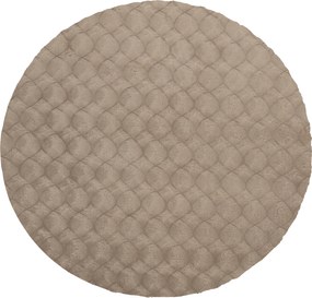 Kusový koberec Diamond Cut 800 Taupe kruh, 120x120 (priemer) kruh, hnedá, obývacia izba, Obsession