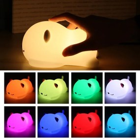 Dětská stolní LED lampa Kitty bílá