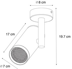 Designové bodové světlo zlaté nastavitelné - Scopio Honey