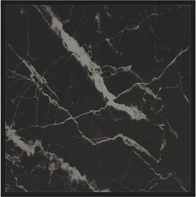 Konferenční stolek černý 80 x 80 x 35 cm tvrzené sklo 322895