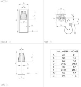 Eglo 390005 - Stolní lampa BOGOTA 1xE27/40W/230V černá