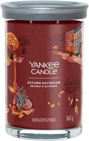 Yankee Candle vonná svíčka Signature Tumbler ve skle velká Autumn Daydream 567g