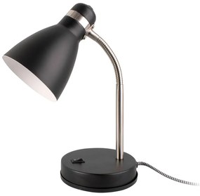 Černá stolní lampa Leitmotiv Study, výška 30 cm