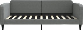 Válenda s matrací tmavě šedá 100 x 200 cm textil 3196804