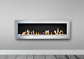 BIO FLAME biokrb Easy L Open Nerez 115x40 cm