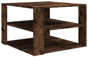 Konferenční stolek kouřový dub 60 x 60 x 40 cm kompozitní dřevo - Default Title