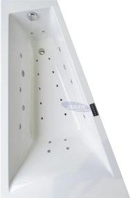 Essente ExclusiveLine BARBOSA 160x100 LEVÁ asymetrická hydromasážní vana 160 × 100 cm HYDROMASÁŽNÍ SYSTÉM: BASE