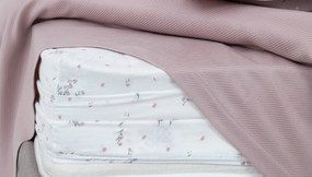 Set deka Ramona, prostěradla a povlaků na polštář, s příměsí bambusu, růžový/fialový, 160x220 cm