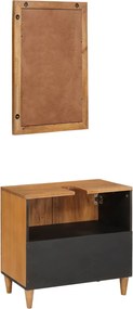 Sada koupelnového nábytku 2 ks Hnědá 62 x 33 x 58 cm 3310066