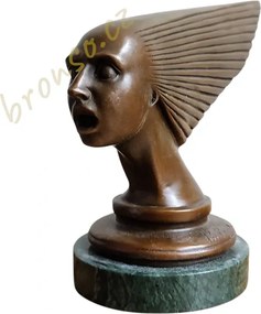 Bronzová soška Victoire Duch větru ve stylu Art Deco – Spirit of the Wind