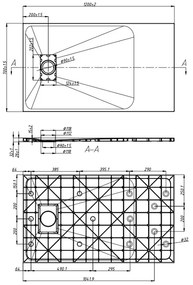 BPS-koupelny Obdélníková akrylátová sprchová vanička HYD-OSV-JUKO 120x70 černá