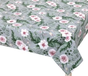 Bellatex Ubrus ADÉLA Růže Šedá,Růžová rozměr 100x100 cm