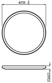 Philips - LED Stmívatelné venkovní svítidlo SUPERSLIM LED/15W/230V IP54 černá