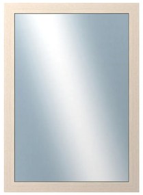 DANTIK - Zarámované zrcadlo - rozměr s rámem cca 50x70 cm z lišty 4020 bílá prodřená (2766)