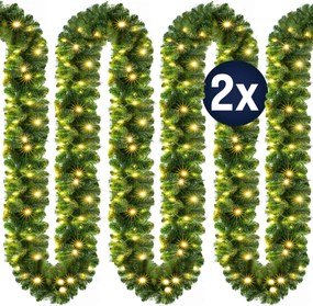 Vánoční girlanda 5m sada 2 ks vnitřní/venkovní