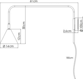 Sollux Lighting Nástěnné svítidlo NOX olivově zelené