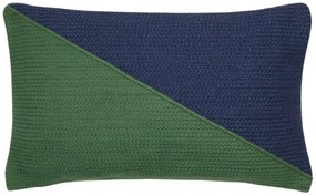 Zeleno-modrý povlak na polštář Kave Home Saigua II. 30 x 50 cm