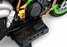 LEAN CARS Akumulátorový motocykl XW-07 s LED podsvícením kol, zelený