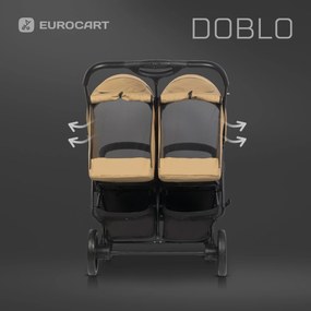 Sourozenecký kočárek Euro-Cart Doblo Camel