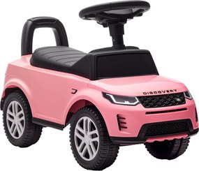 AIYAPLAY LAND ROVER DISCOVERY odrážedlo, vozidlo k odrážení s klaksonem, zvuky motoru, úložný prostor pod sedadlem 18–36 měsíců, růžová