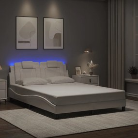 Rám postele Viana s LED bez matrace bílý 120 x 200 cm 3214009