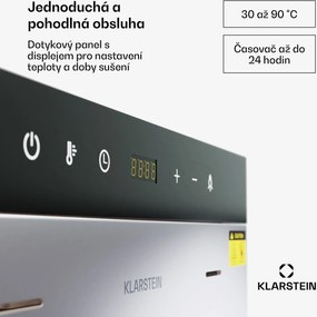 Klarstein Sušička MasterJerky 300, 2 000 W, 30 - 90 °C, 24hodinový časovač, nerezová ocel