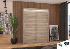 Posuvná skříň s LED osvětlením DENVER 150