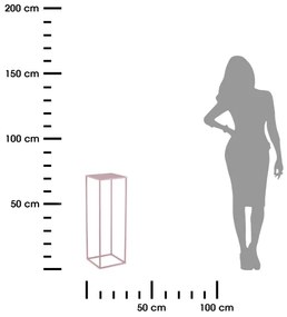 Stojan na květiny 70x24 cm růžová
