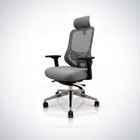 Ergonomická kancelářská židle se síťovinou tmavě šedá AXIS