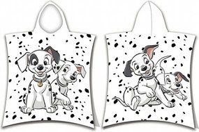 Jerry Fabrics dětské pončo 101 Dalmatians 03 50x115 cm