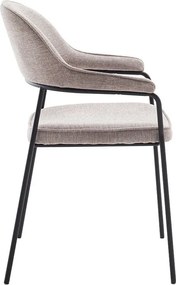 Béžová jídelní židle s područkami Kindersley – Unique Furniture
