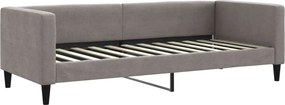 Válenda s přistýlkou taupe 80 x 200 cm textil 3196576