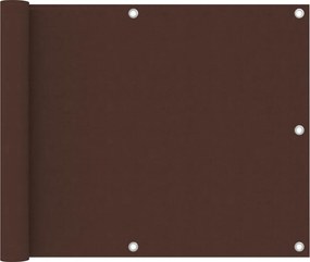 vidaXL Balkónová zástěna 75 x 600 cm oxfordská látka [42337] Barva: Hnědá