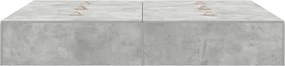 Rám postele s úložným prostorem Betonově šedá 150 x 200 cm 3335384