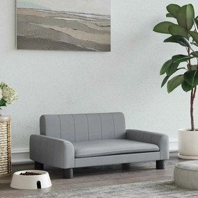 Pelíšek pro psy světle šedý 70 x 45 x 30 cm textil 171858