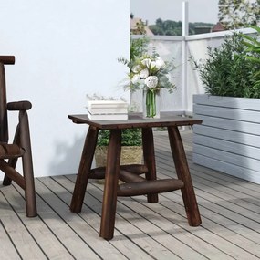Odkládací stolek 49 x 49 x 50 cm masivní smrkové dřevo