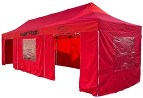 Nůžkový párty stan 3x9 m TENTino BIG HEXAGON EXTREME Barva opláštění: 8A - MODRÁ