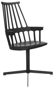 Otáčecí křeslo Comback černé, Kartell - 5950