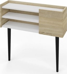 Casarredo - Komfort nábytek Odkládací konzolový stolek KELLY antracit/bílá