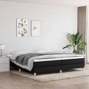 Rám postele s boxspringem černý 200 x 200 cm textil 3120640