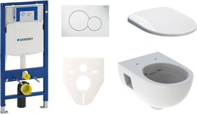 Cenově zvýhodněný závěsný WC set Geberit do lehkých stěn / předstěnová montáž + WC Geberit Selnova SIKOGES3S1