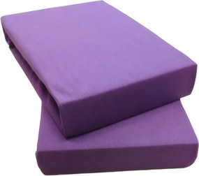Prostěradlo jersey fialová TiaHome - 70x140cm
