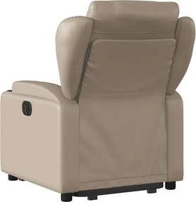 Zvedací polohovací křeslo cappuccino umělá kůže 3204550