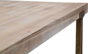 Jídelní stůl Ankara 150 cm hnědý/zlatý