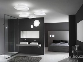 Stilnovo 7786 Dynamic, stropní/nástěnné svítidlo z opálového skla, 21W LED, 49x44cm, IP44