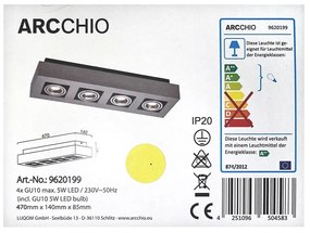 Arcchio Arcchio - LED Bodové svítidlo VINCE 4xGU10/5W/230V LW0209