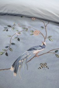 Pip Studio perkálové povlečení Bamboo Blossom světle modrý 140x200 + 70x90 cm (Kvalitní perkálové povlečení na jednolůžko v dárkovém boxu)