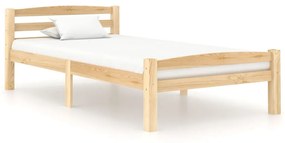 Rám postele masivní borové dřevo 100 x 200 cm,  322062 HangarStore.cz